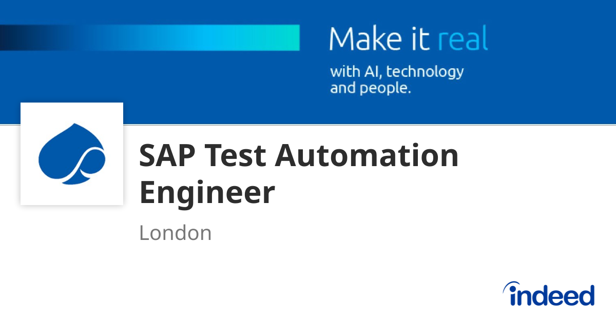 SAP Test Automation Engineer - London - Indeed.com