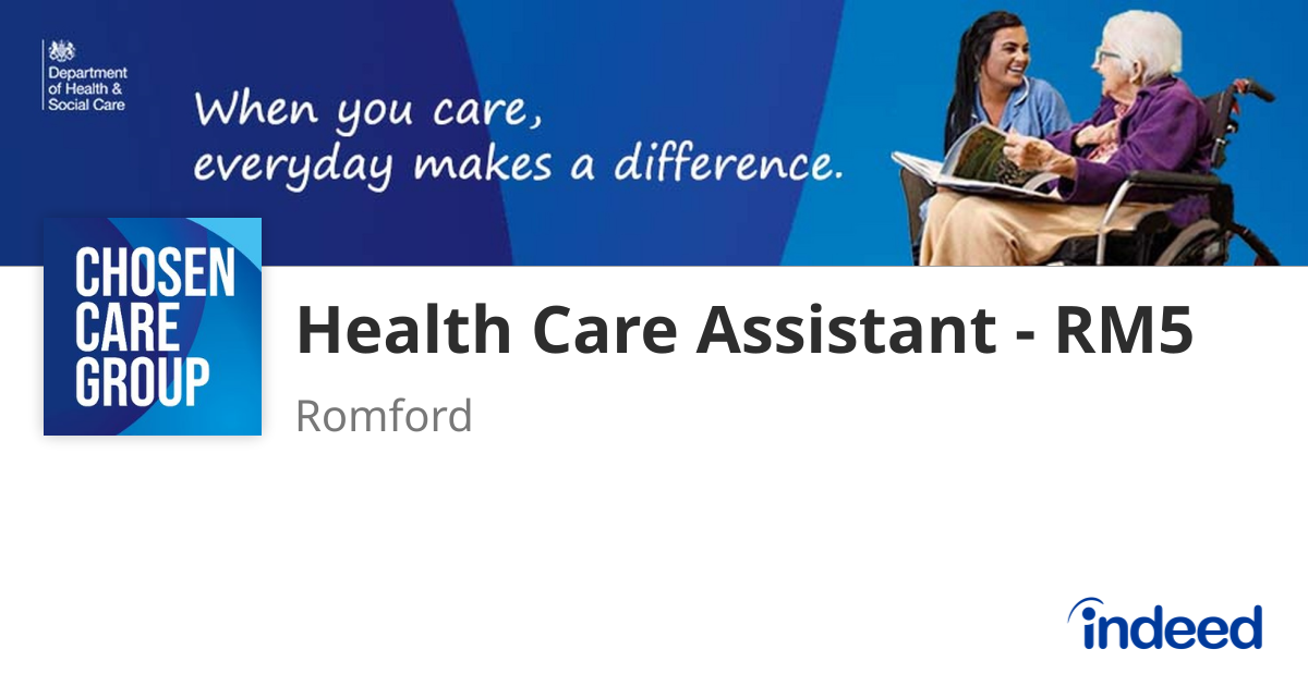 Health Care Assistant - RM5 - Romford - Indeed.com