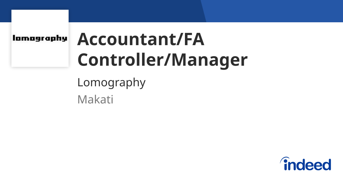 Accountant/FA Controller/Manager - Makati - Indeed.com