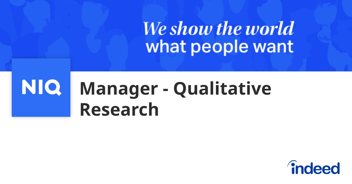 Manager - Qualitative Research - Bengaluru, Karnataka - Indeed.com