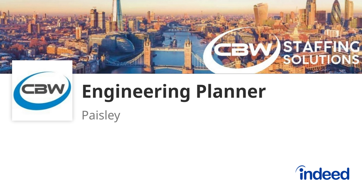 Engineering Planner - Paisley - Indeed.com