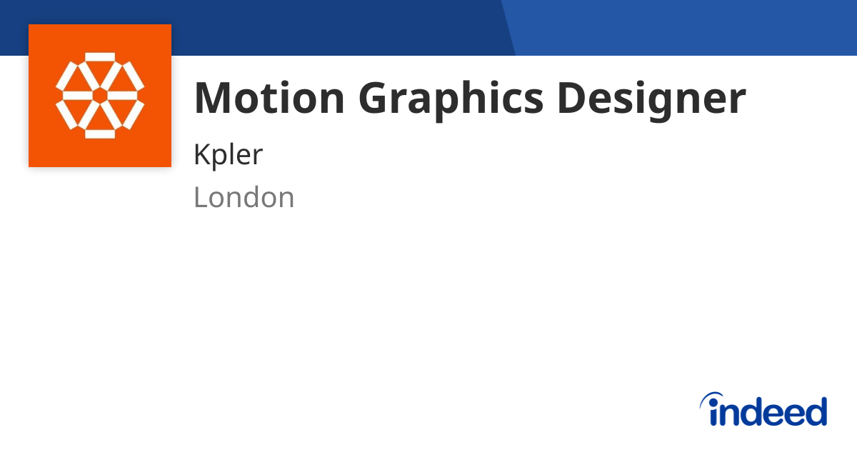 Motion Graphics Designer - London - Indeed.com