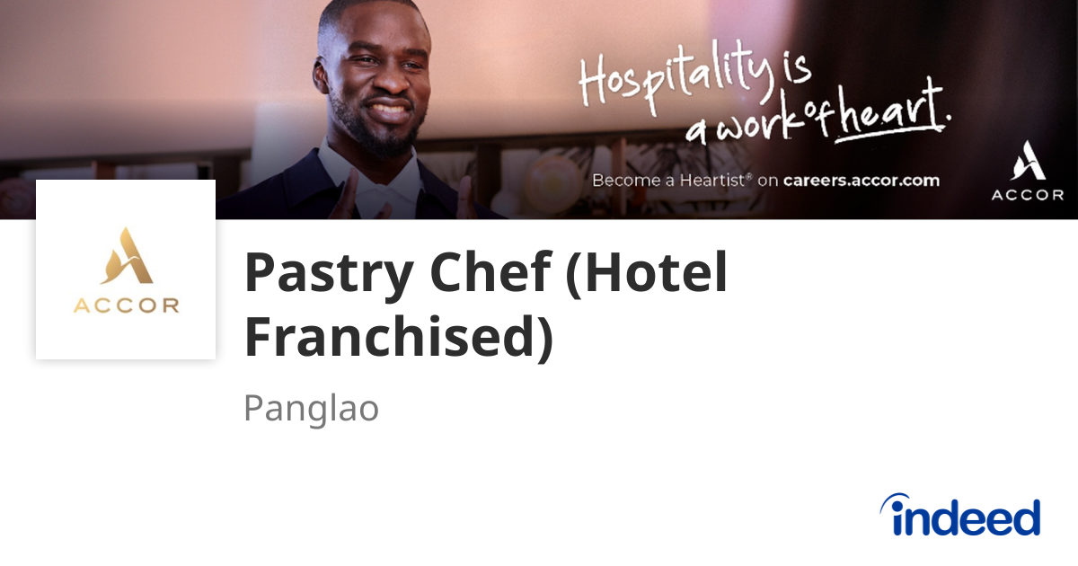 Pastry Chef (Hotel Franchised) - Panglao - Indeed.com