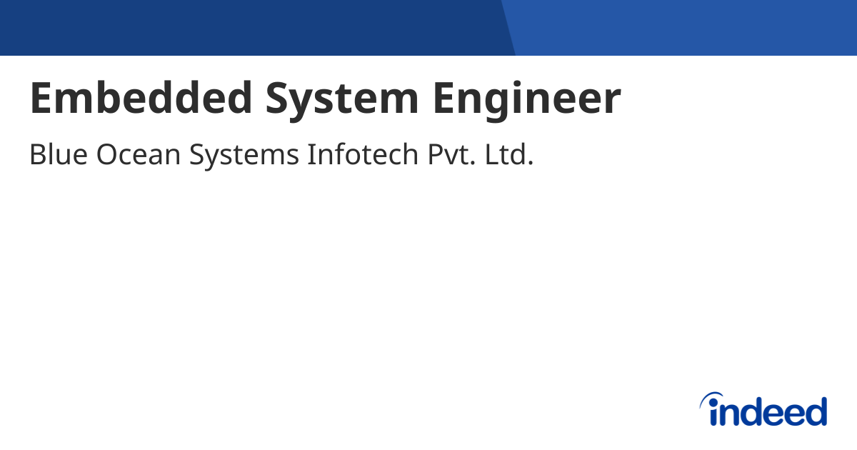 Embedded System Engineer - Navi Mumbai, Maharashtra - Indeed.com