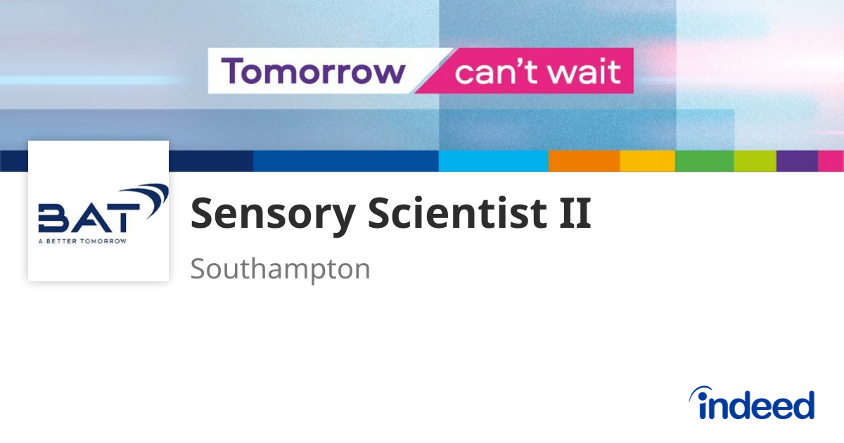 Sensory Scientist II - Southampton - Indeed.com
