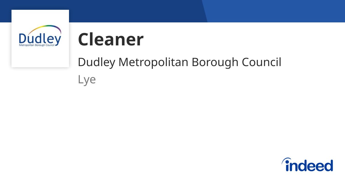 Cleaner - Lye DY9 8YA - Indeed.com