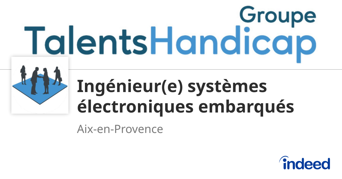 Ingénieur(e) systèmes électroniques embarqués H/F - 13794 Aix-en-Provence - Indeed.com