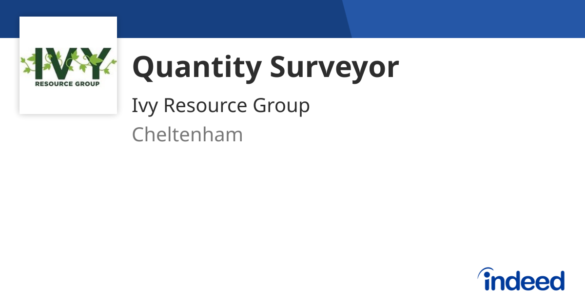 Quantity Surveyor - Cheltenham - Indeed.com