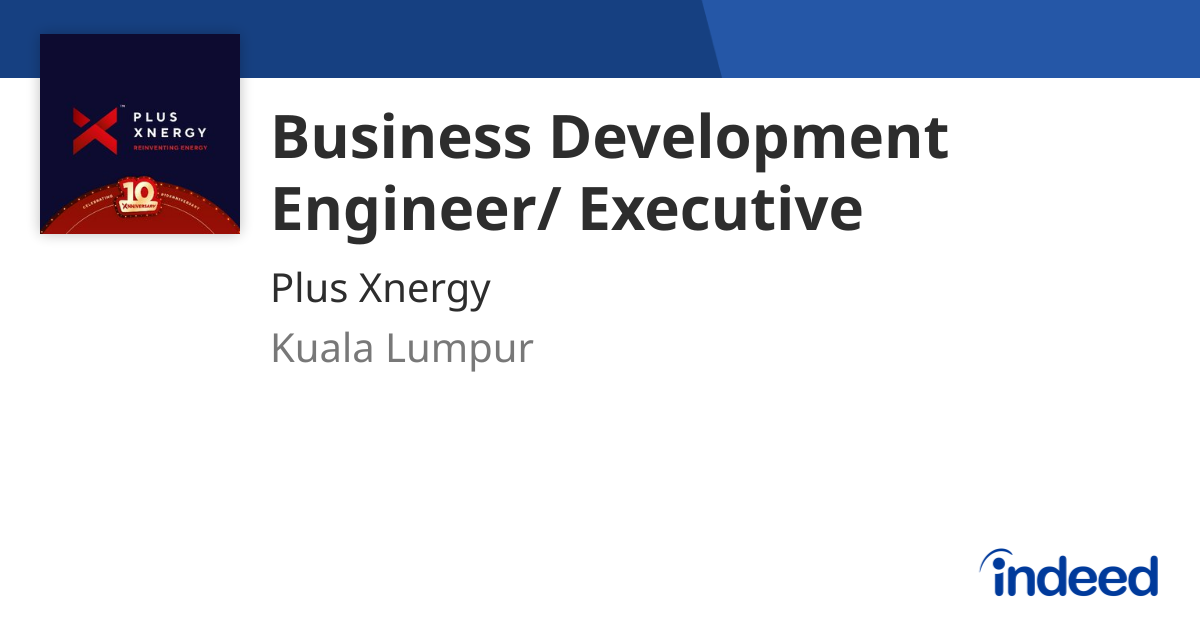 Business Development Engineer/ Executive - Kuala Lumpur - Indeed.com