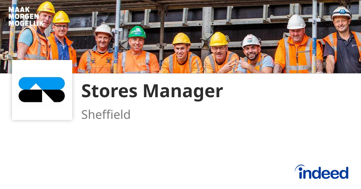 Stores Manager - Sheffield - Indeed.com