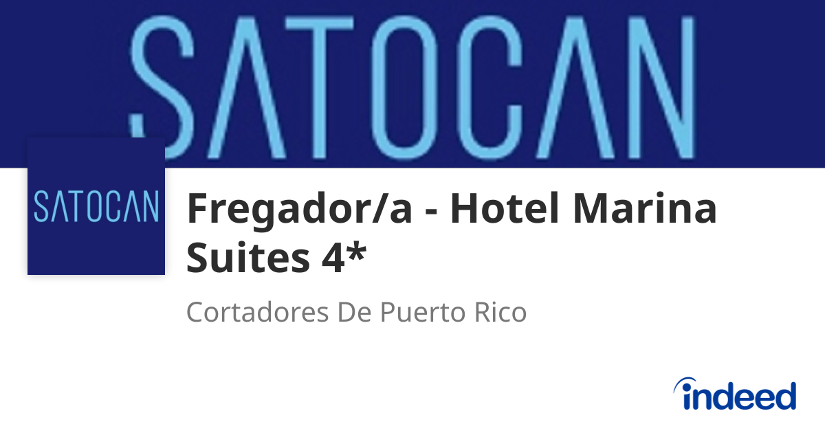 Fregador/a - Hotel Marina Suites 4* - 35130 Cortadores De Puerto Rico ...