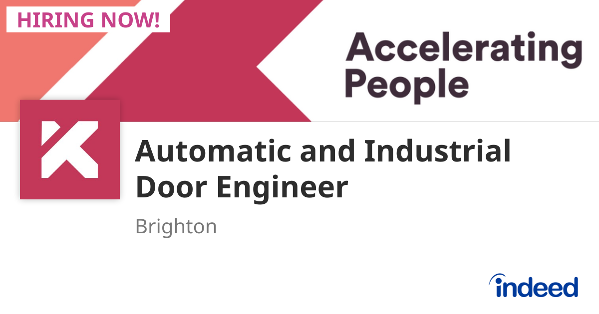 Automatic and Industrial Door Engineer - Brighton - Indeed.com