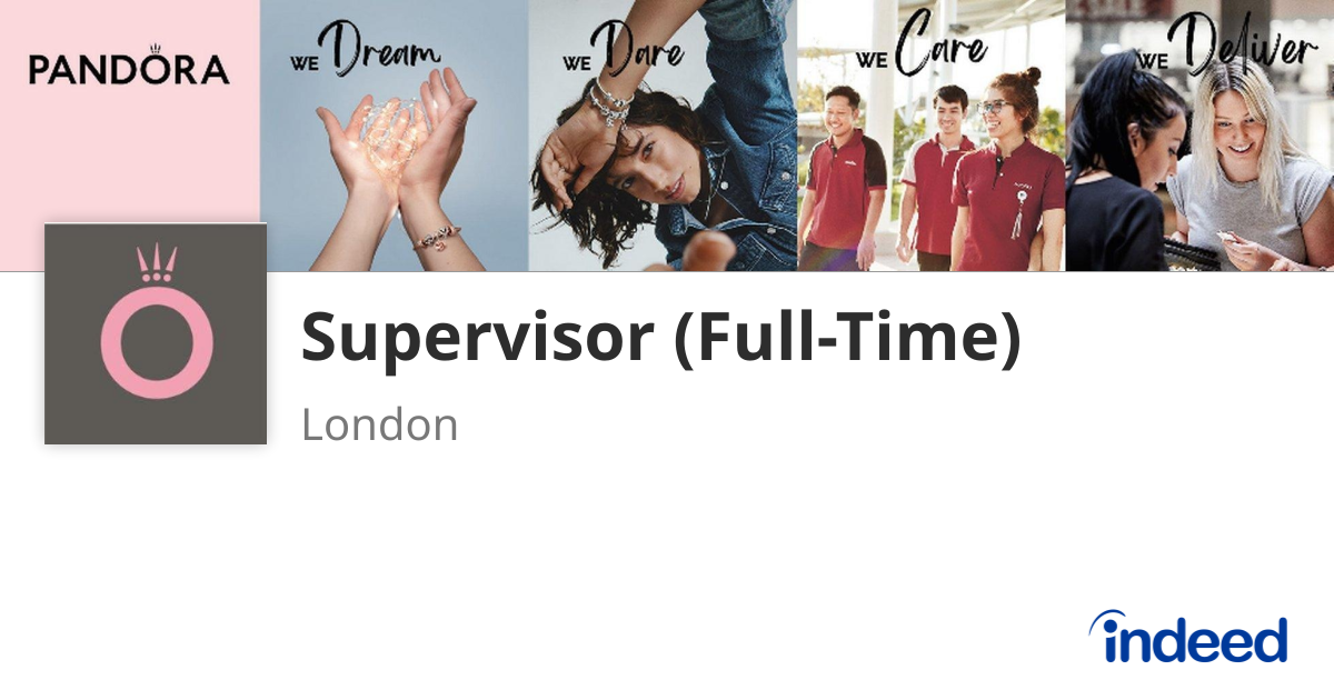 Supervisor (Full-Time) - London E20 1EL - Indeed.com
