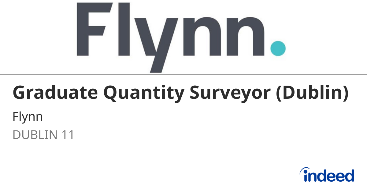 Graduate Quantity Surveyor (Ireland) - Dublin, County Dublin - Indeed.com