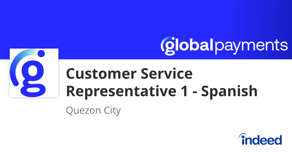 Customer Service Representative 1 - Spanish - Quezon City - Indeed.com