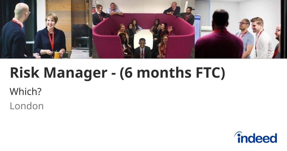 Risk Manager - (6 months FTC) - London NW1 4DF - Indeed.com