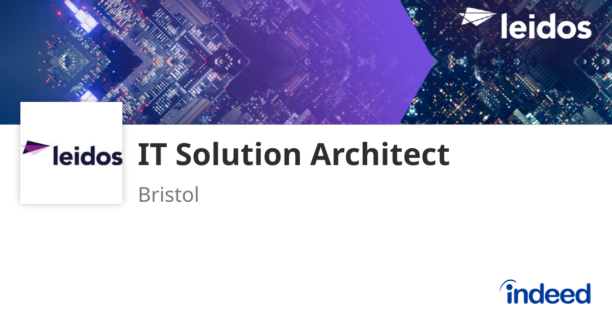 IT Solution Architect - Bristol BS1 - Indeed.com