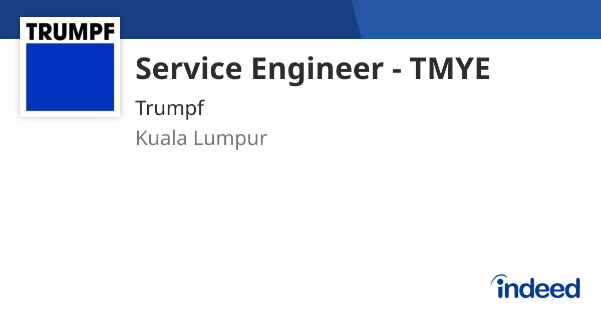 Service Engineer - TMYE - Kuala Lumpur - Indeed.com