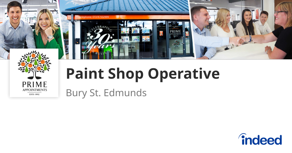 Paint Shop Operative - Bury St. Edmunds - Indeed.com