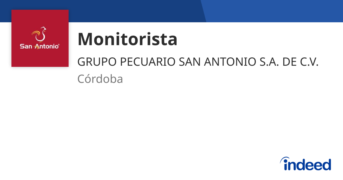 Monitorista - Córdoba, Ver. - Indeed.com