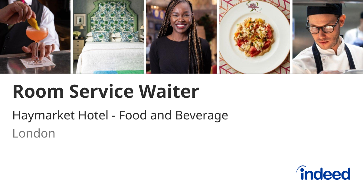 Room Service Waiter - London - Indeed.com