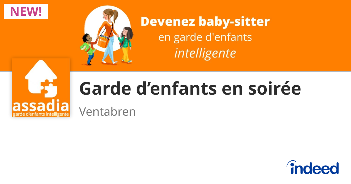 Garde d’enfants en soirée - Ventabren (13) - Indeed.com