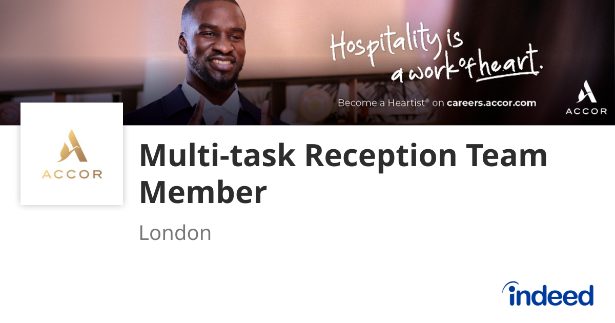 Multi-task Reception Team Member - London E15 - Indeed.com