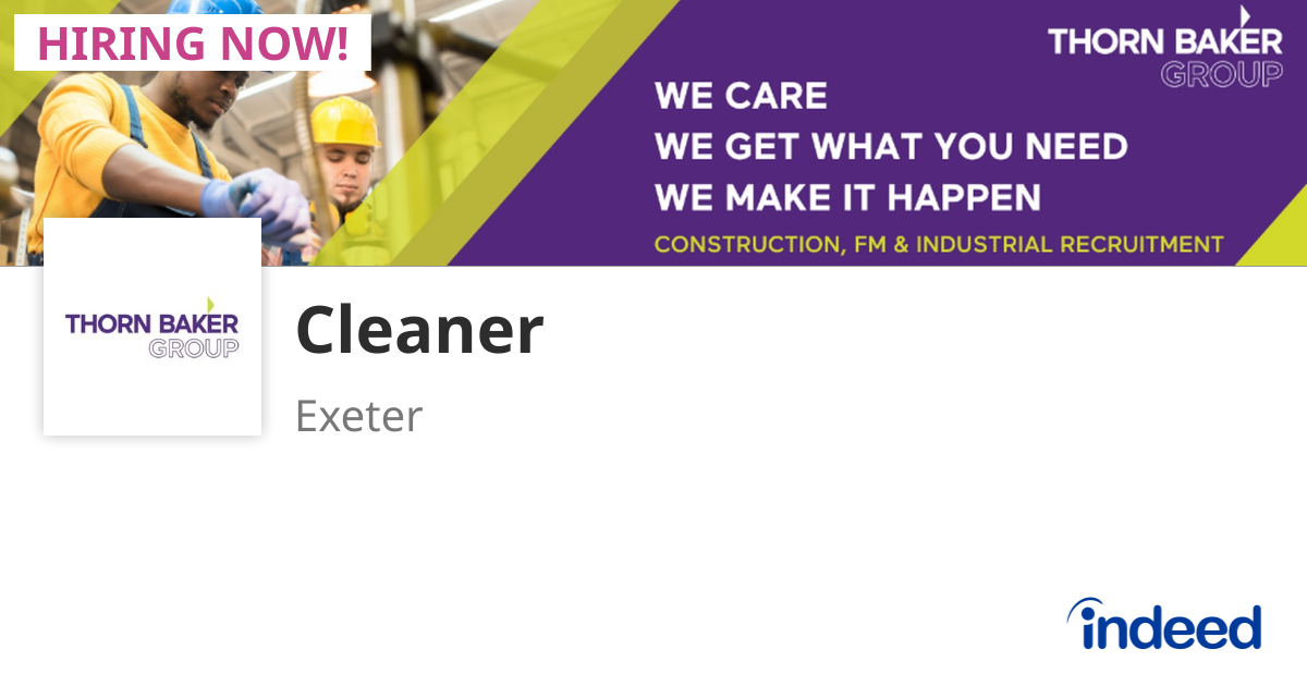 Cleaner - Exeter EX5 1EW - Indeed.com