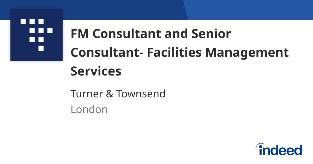 FM Consultant and Senior Consultant- Facilities Management Services - Newcastle upon Tyne ...
