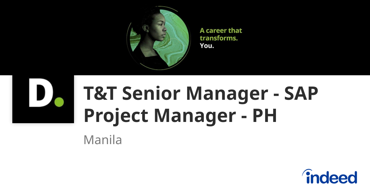 T&T Senior Manager - SAP Project Manager - PH - Manila - Indeed.com