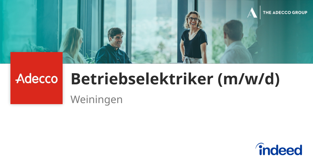 Betriebselektriker (m/w/d) - Weiningen, ZH - Indeed.com