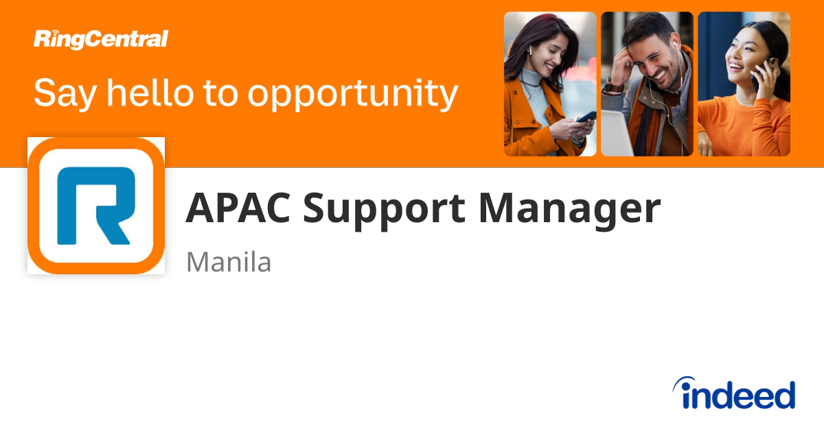 APAC Support Manager - Manila - Indeed.com