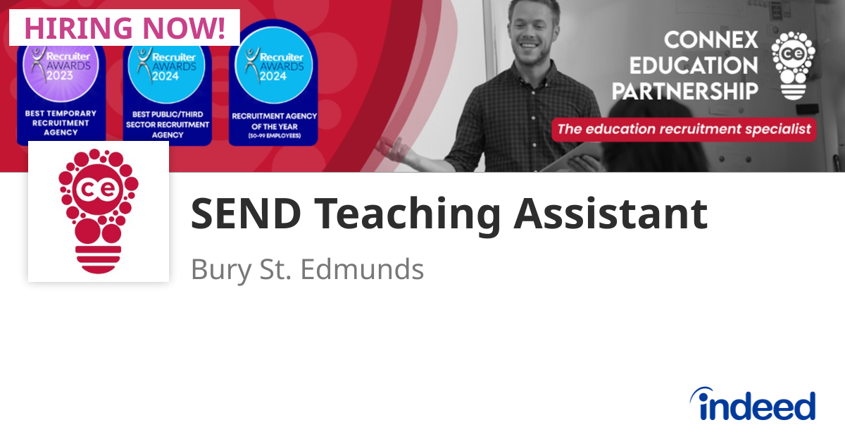 SEND Teaching Assistant - Bury St. Edmunds IP33 - Indeed.com