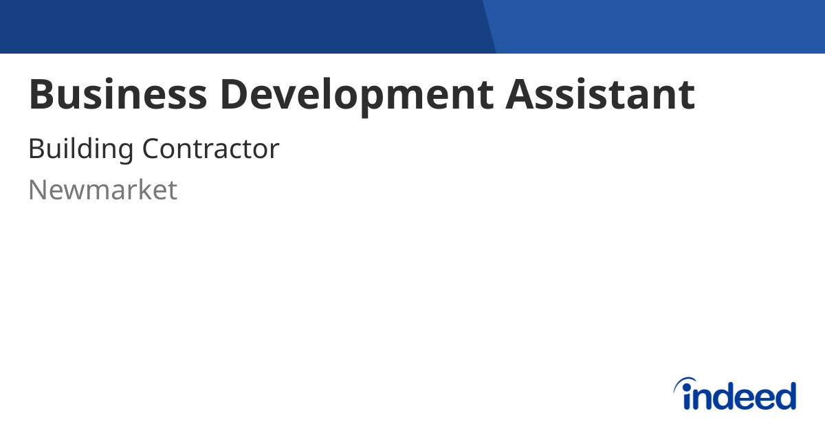 Business Development Assistant - Newmarket CB8 7DR - Indeed.com