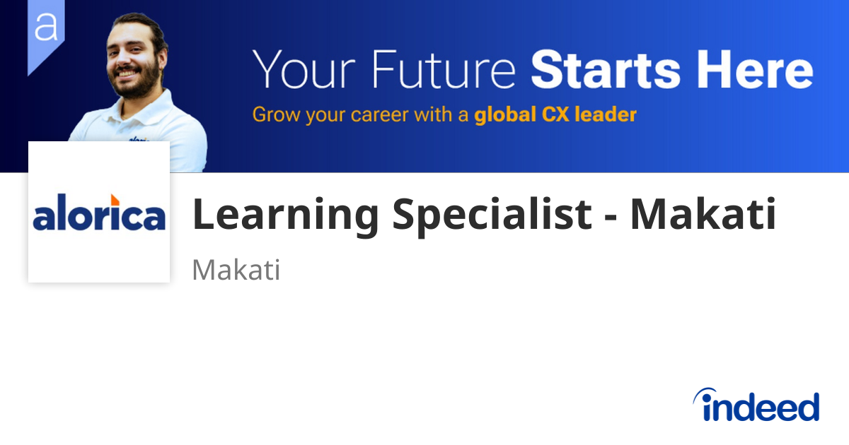 Learning Specialist - Makati - Makati - Indeed.com