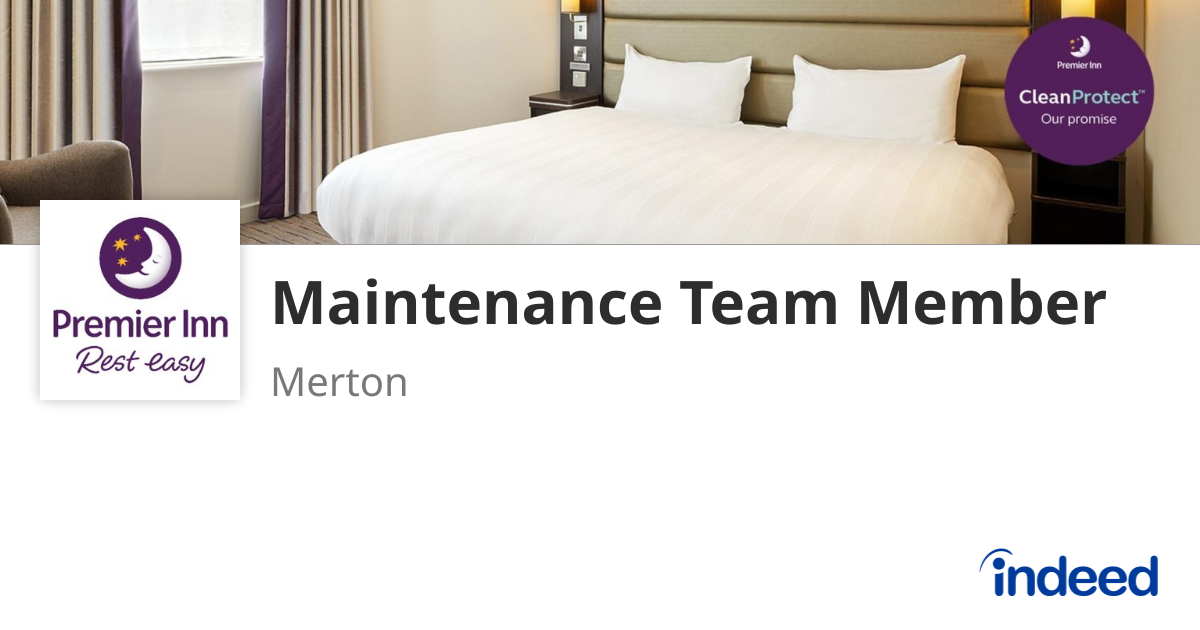 Maintenance Team Member - Merton SW19 2RF - Indeed.com