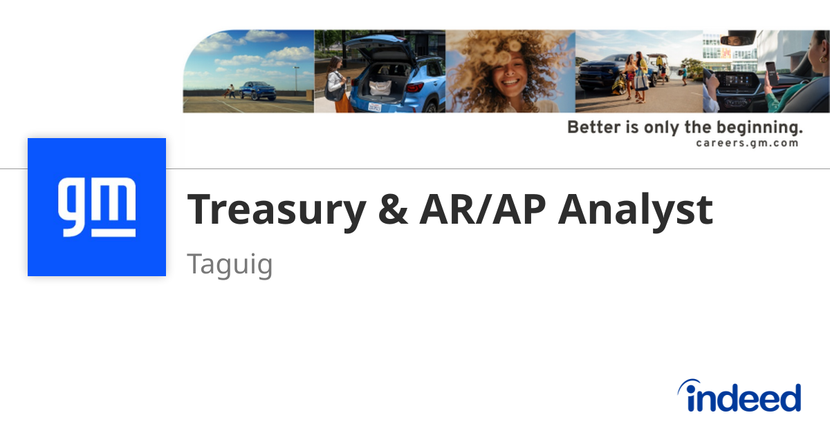 Treasury & AR/AP Analyst - Taguig - Indeed.com