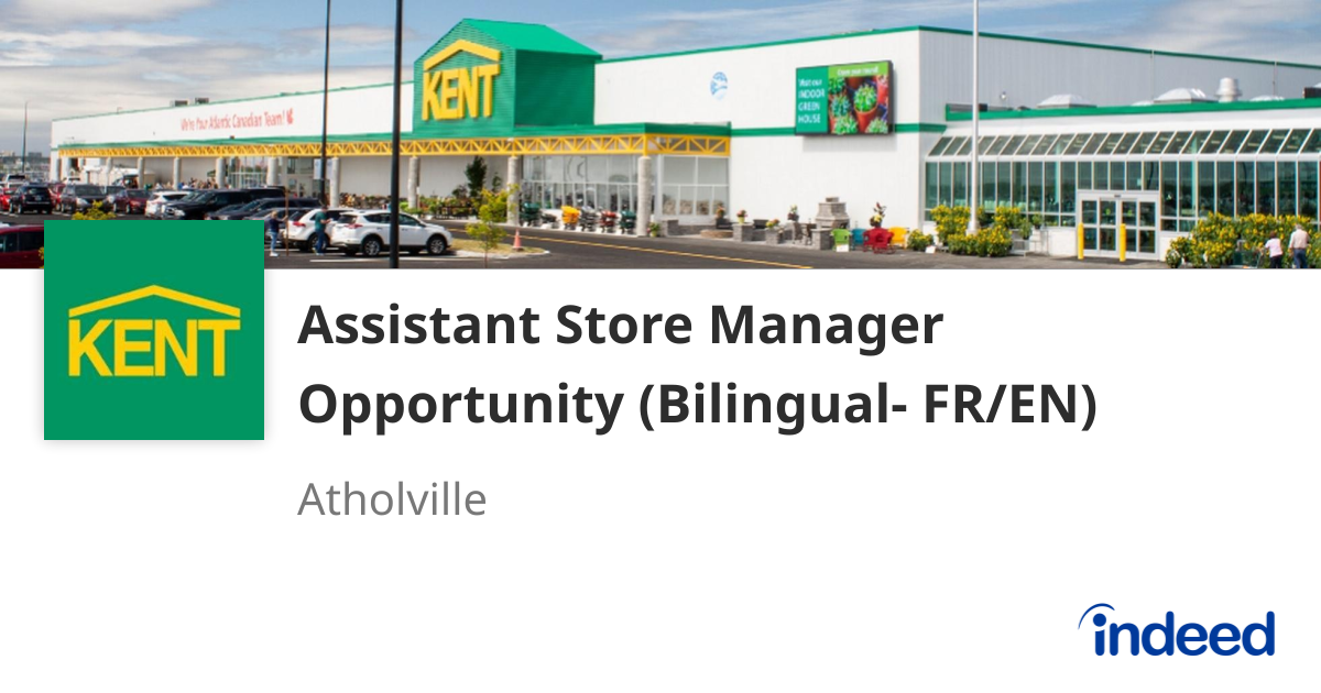 Assistant Store Manager Opportunity (Bilingual- FR/EN) - Atholville, NB ...