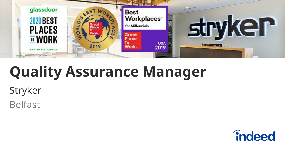 Quality Assurance Manager - Belfast - Indeed.com