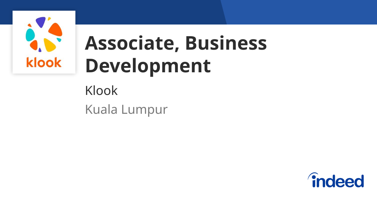 Associate, Business Development - Kuala Lumpur - Indeed.com