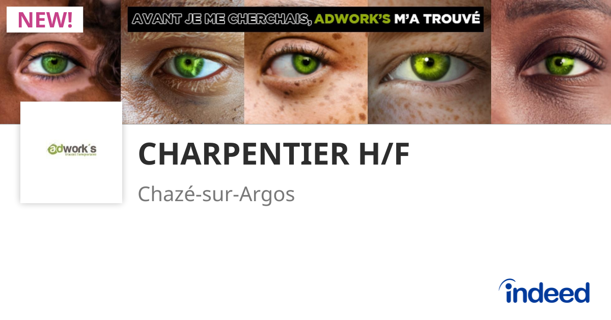 CHARPENTIER H/F - 49500 Chazé-sur-Argos - Indeed.com