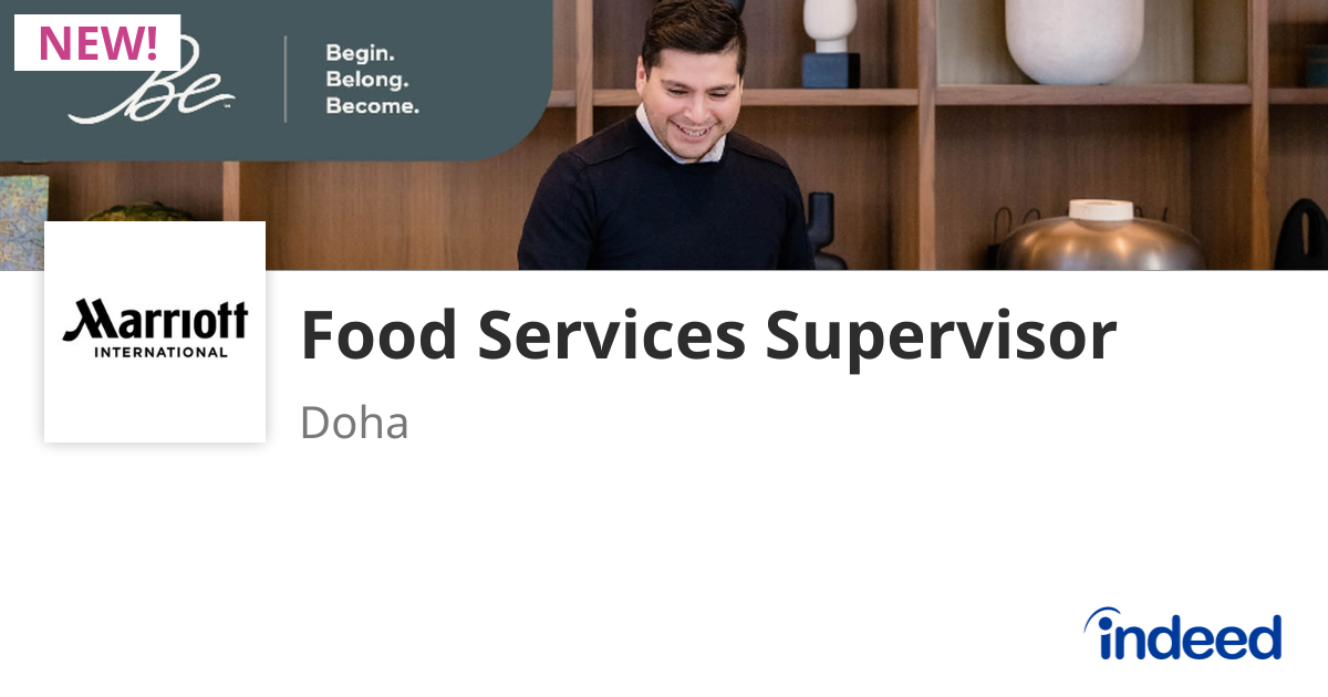 Food Services Supervisor - Doha - Indeed.com