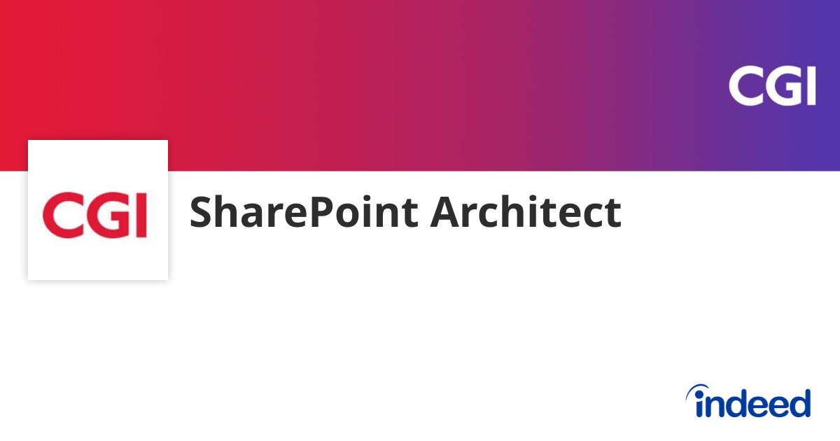 SharePoint Architect - Bengaluru, Karnataka - Indeed.com