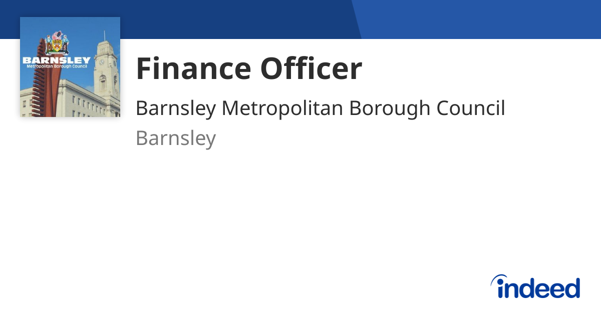 Finance Officer - Barnsley - Indeed.com