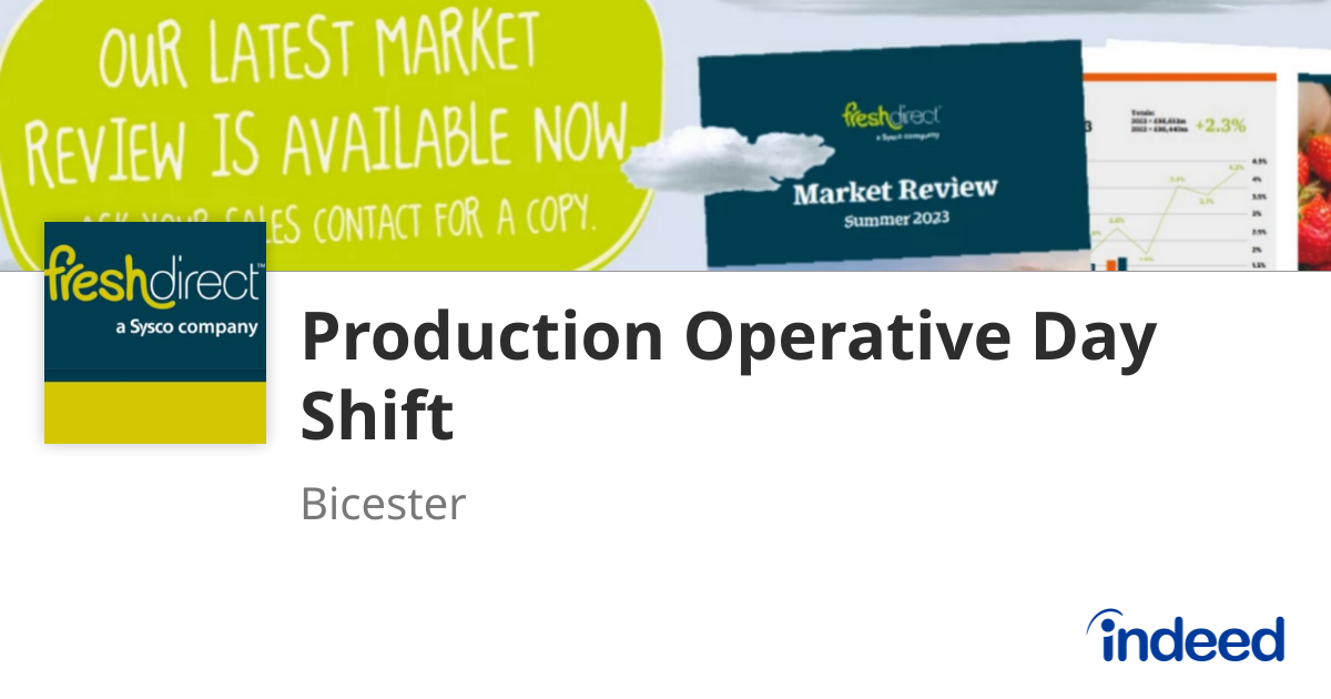 Production Operative Day Shift - Bicester - Indeed.com