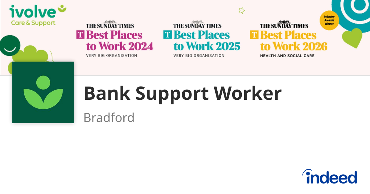 Bank Support Worker - Bradford - Indeed.com