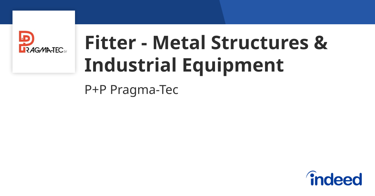 Fitter - Metal Structures & Industrial Equipment - España - Indeed.com