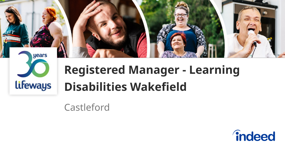 Registered Manager - Learning Disabilities Wakefield - Castleford WF10 ...