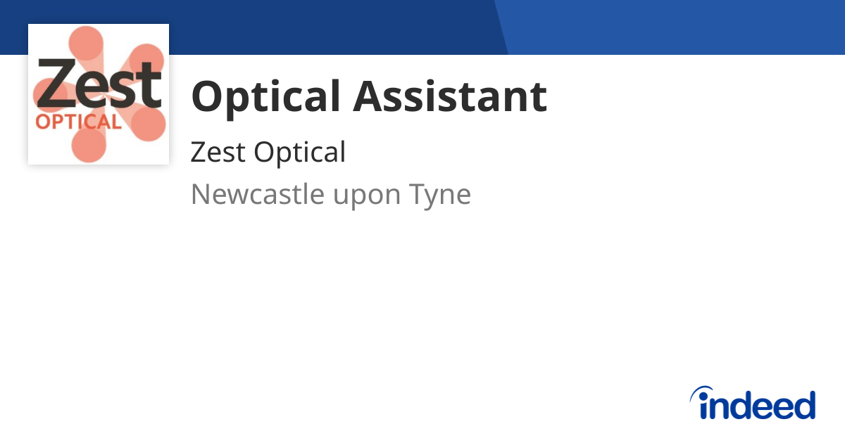Optical Assistant - Newcastle upon Tyne NE1 6EG - Indeed.com