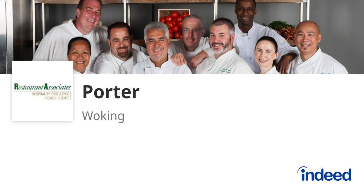 Porter - Woking GU21 4YH - Indeed.com